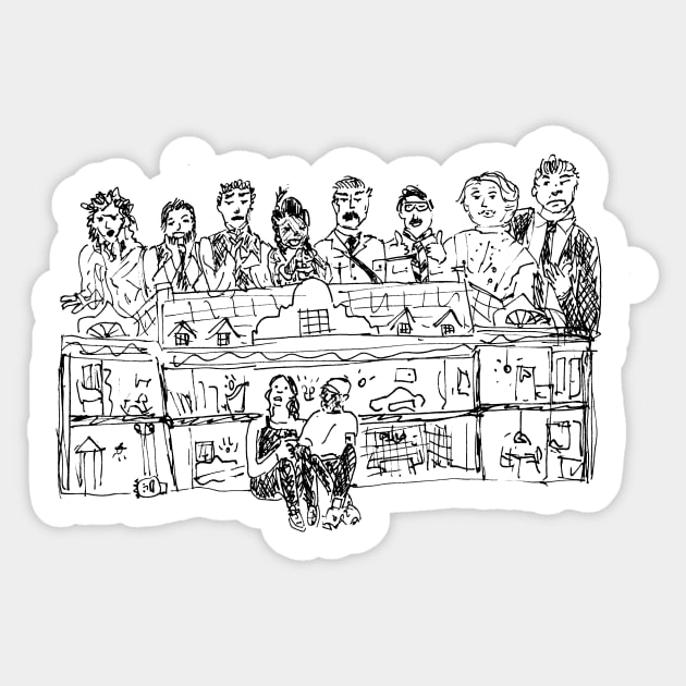 bbc ghosts – doll house - Ghosts - Sticker | TeePublic