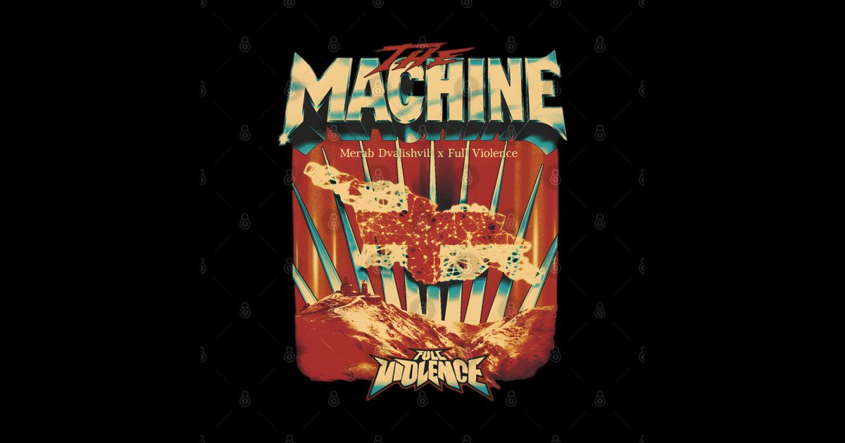 Merab Dvalishvili "The Machine" - Merab Dvalishvili - Sticker | TeePublic