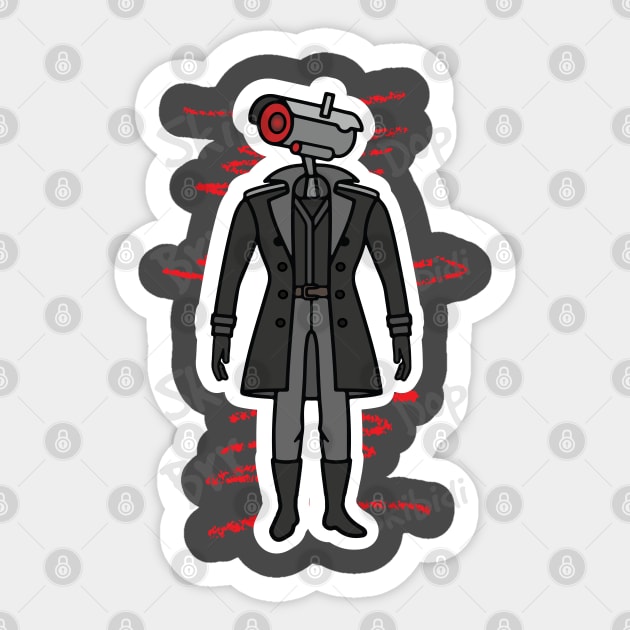 urinal camera sticker