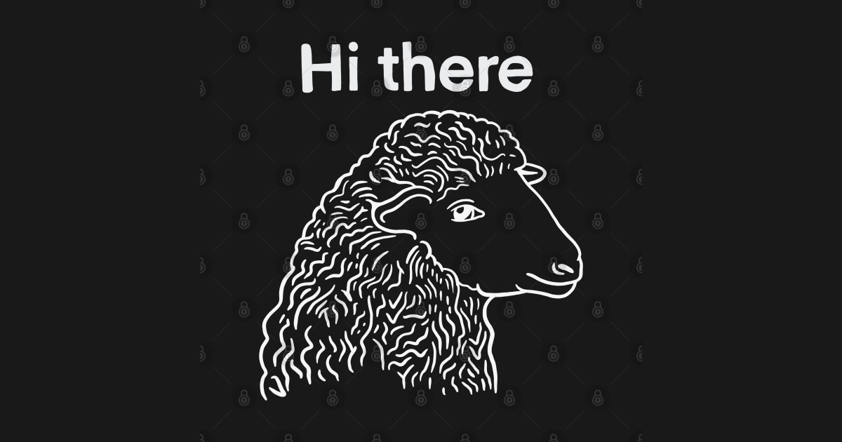Cute Sheep saying Hi There - Drawing for Vegan and Vegetarian Cuties ...