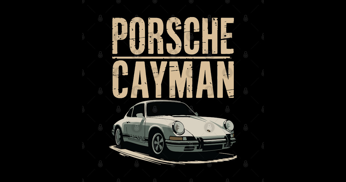 Porsche Cayman Vintage Retro Classic Car Art Funny Gift - Porsche ...
