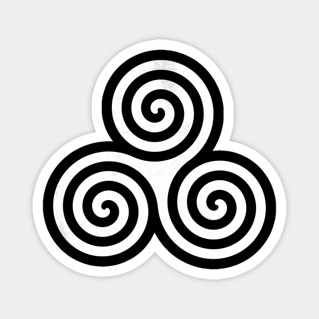 Celtic Triple Spiral - Triskele - Magnet | TeePublic