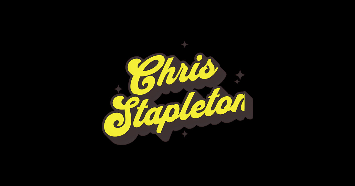 Vintage old typo chris - Chris Stapleton - Sticker | TeePublic