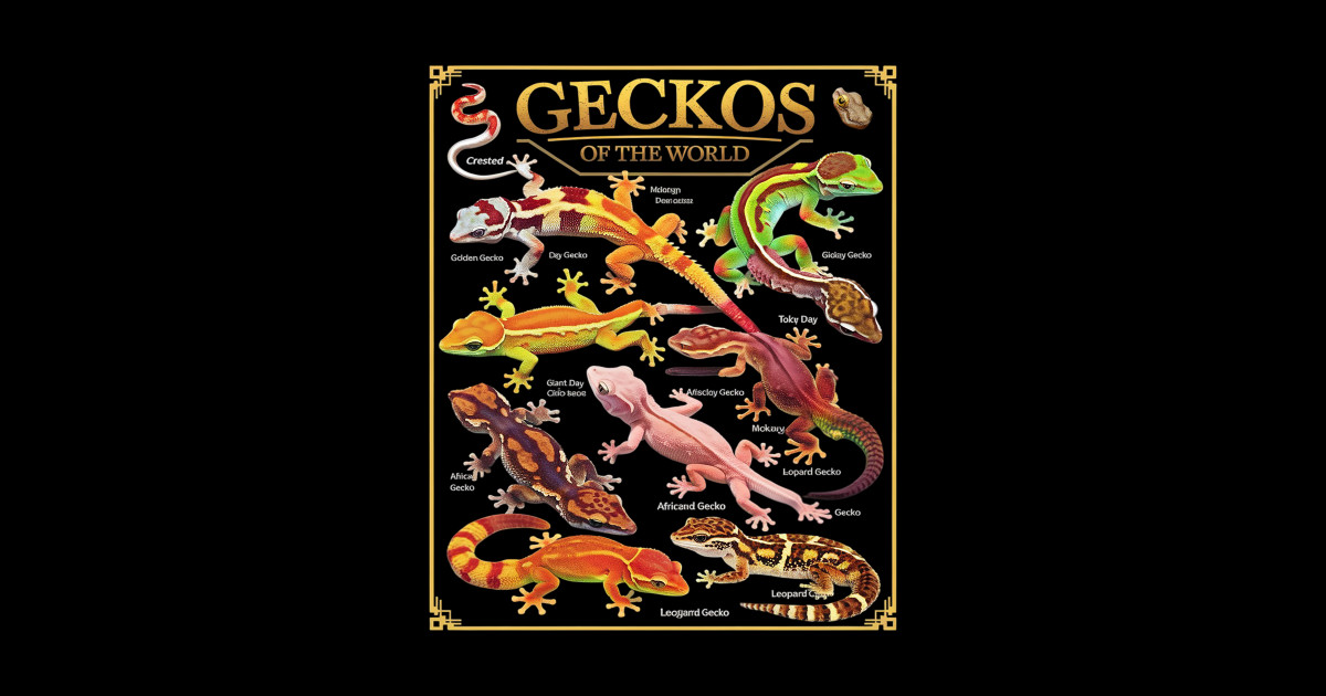 Geckos Animals of the World Crested Leopard Gecko Lover - Geckos ...