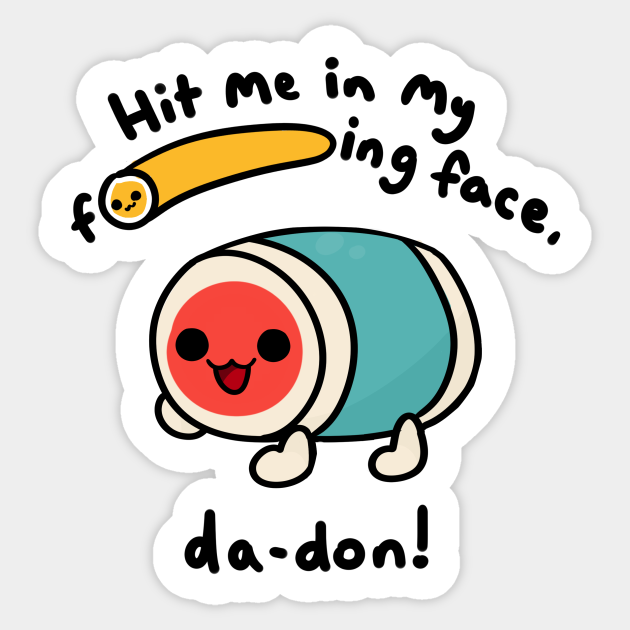 don chan - Taiko No Tatsujin - Sticker | TeePublic