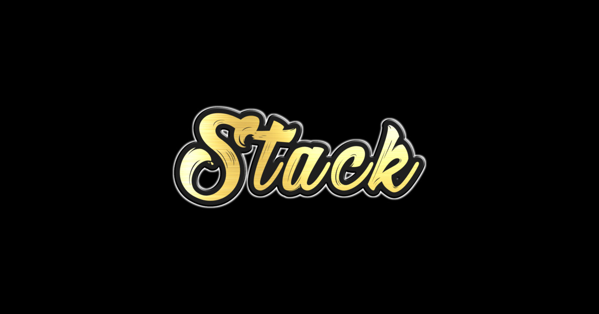 Shiny black and gold STACK word design ver.2 - Money - Posters and Art ...