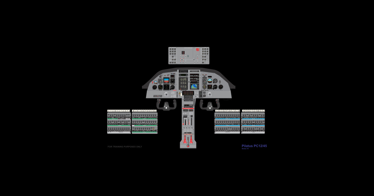 Pilatus PC12 Series 10 - Instrument Panel - Posters and Art Prints ...