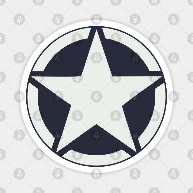 WW2 US Army logo (white star in a circle) - Us Army - Magnet | TeePublic