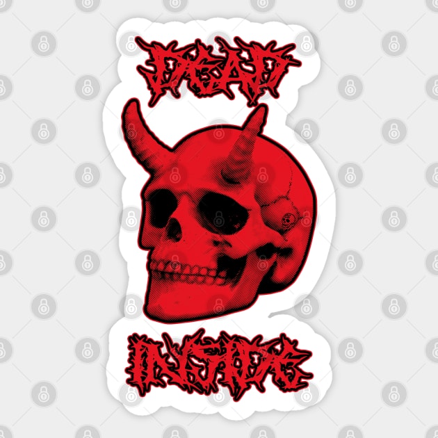 devil skull sticker