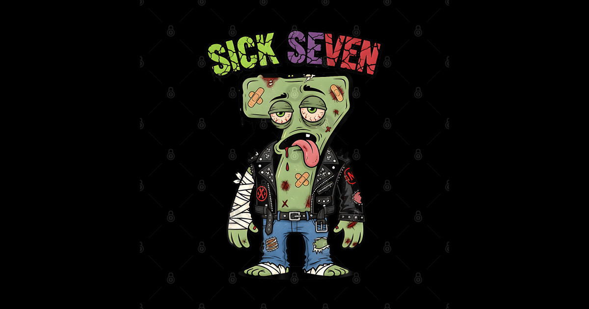 67 Zombie Six Seven Humor Brainrot Sick Seven - Funny Zombie Humor - Phone Case | TeePublic