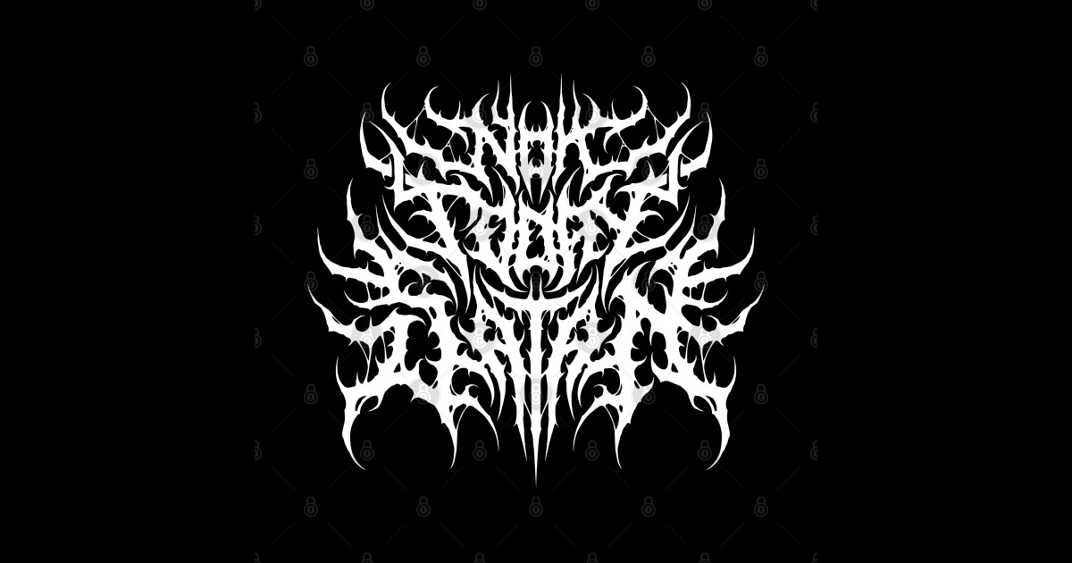 Not Today Satan death metal design - Death Metal - Sticker | TeePublic