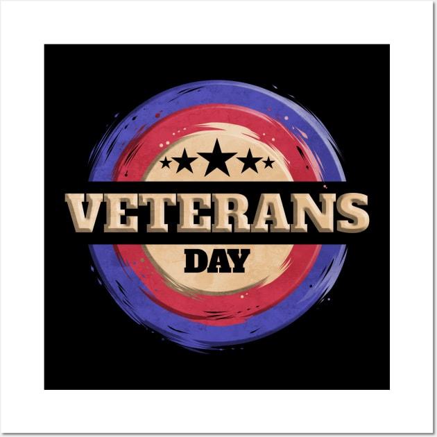 Round Logo for Veterans Day - Day - Posters and Art Prints | TeePublic