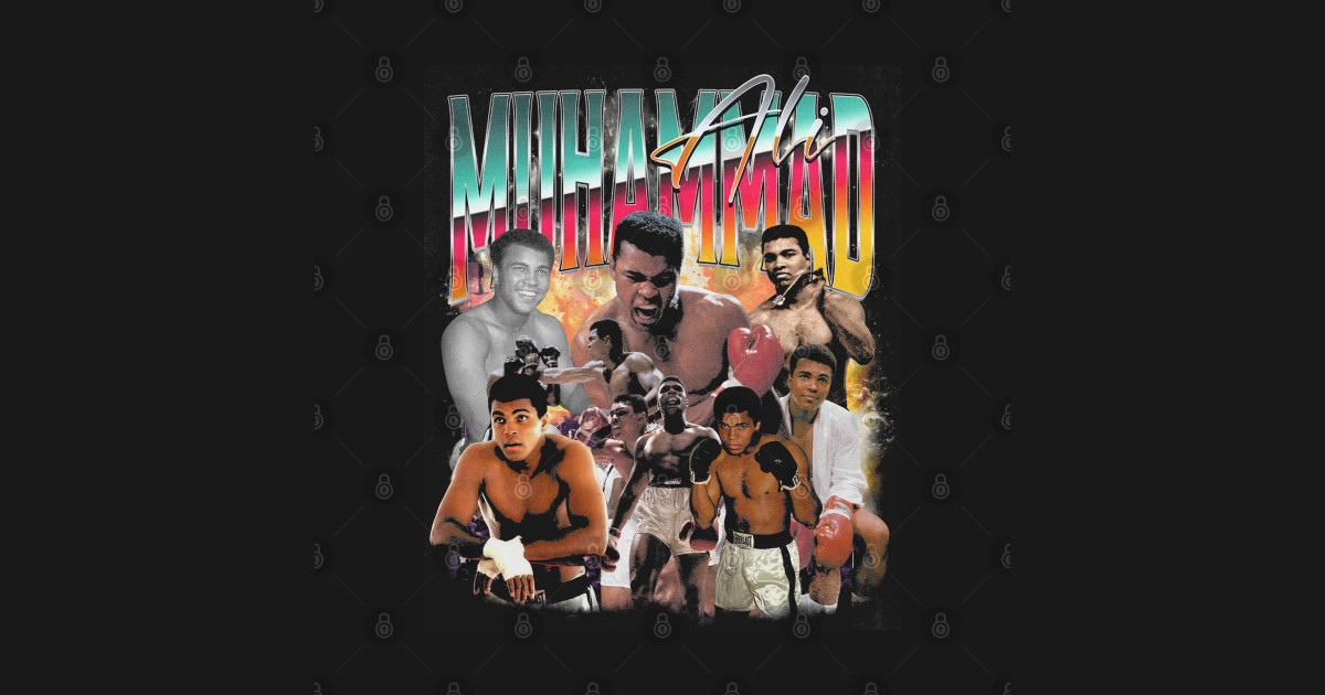 Muhammad Ali Retro Bootleg - Muhammad Ali - T-Shirt | TeePublic