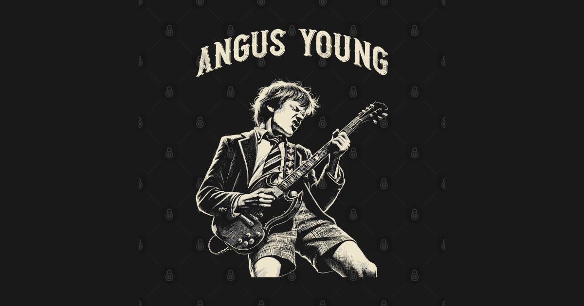 Angus Young - Angus Young - T-Shirt | TeePublic