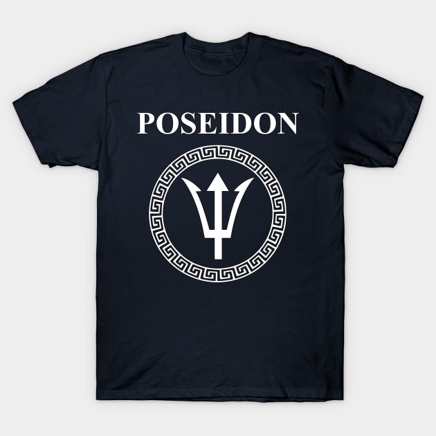 Poseidon Ancient Greek God - Poseidon - T-Shirt | TeePublic