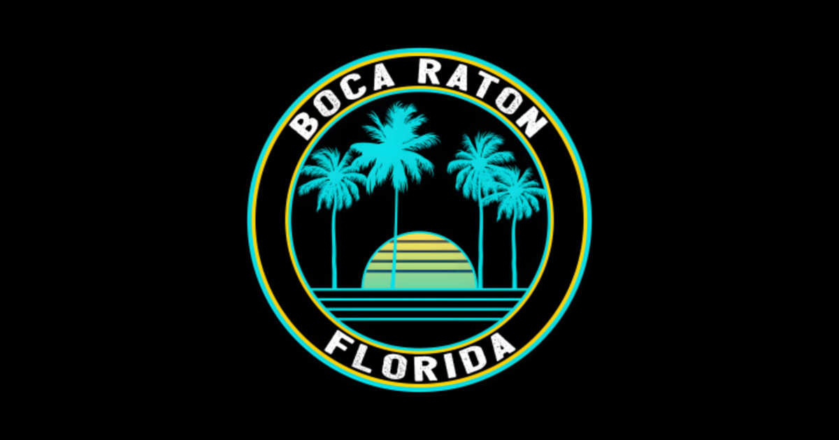 Boca Raton Florida Surfing Beach Ocean Travel Vacation - Boca - Sticker ...
