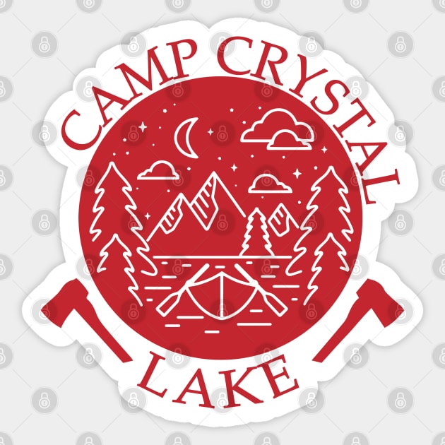 Camp Crystal Lake - Camp Crystal Lake - Sticker | TeePublic