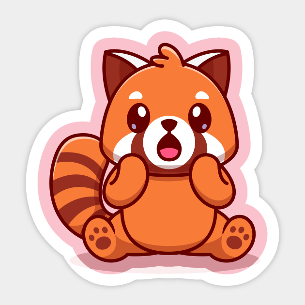 Cute Red Panda Surprised Cartoon - Cute Red Panda Surprised Cartoon ...