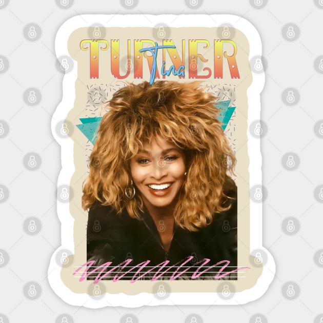 Tina Turner 90s Retro Aesthetic - Tina Turner - Sticker | TeePublic