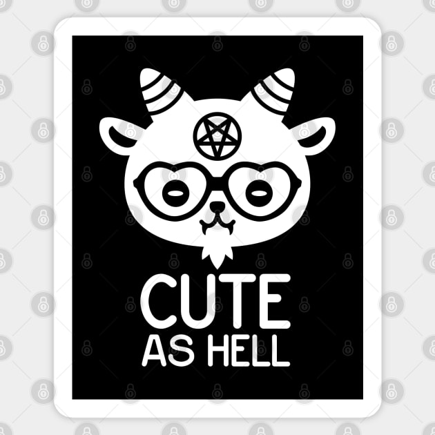 Cute as hell - Demon - Sticker | TeePublic