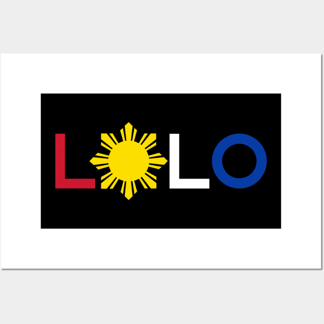 Lolo - Grandfather - Filipino Flag Colors w/Sun - Philippines - Posters ...