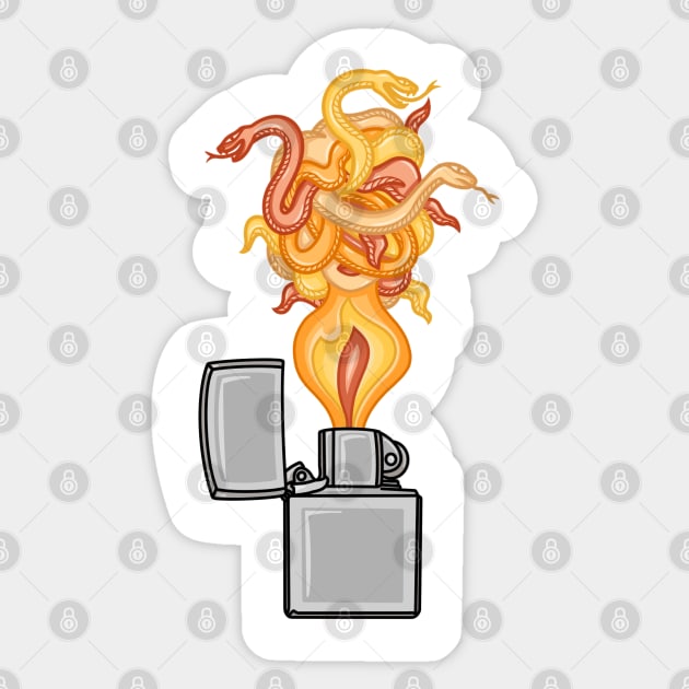 Light up - Lighter - Sticker | TeePublic