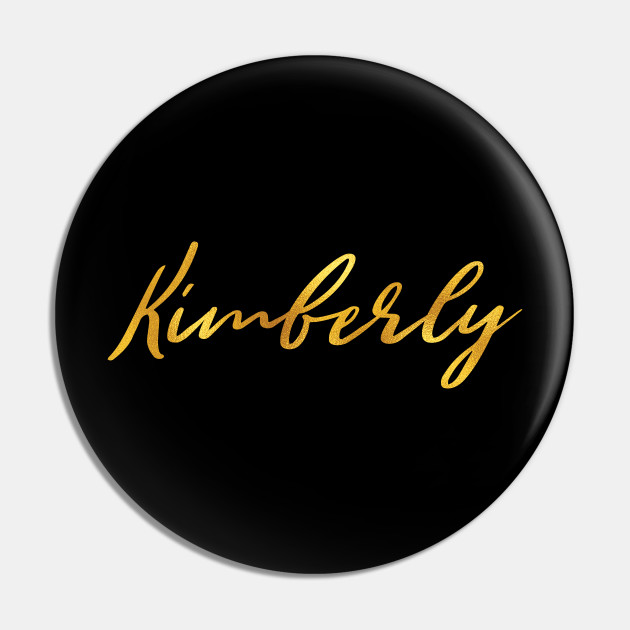 Kimberly Name Hand Lettering in Faux Gold Letters - Kimberly - Pin ...