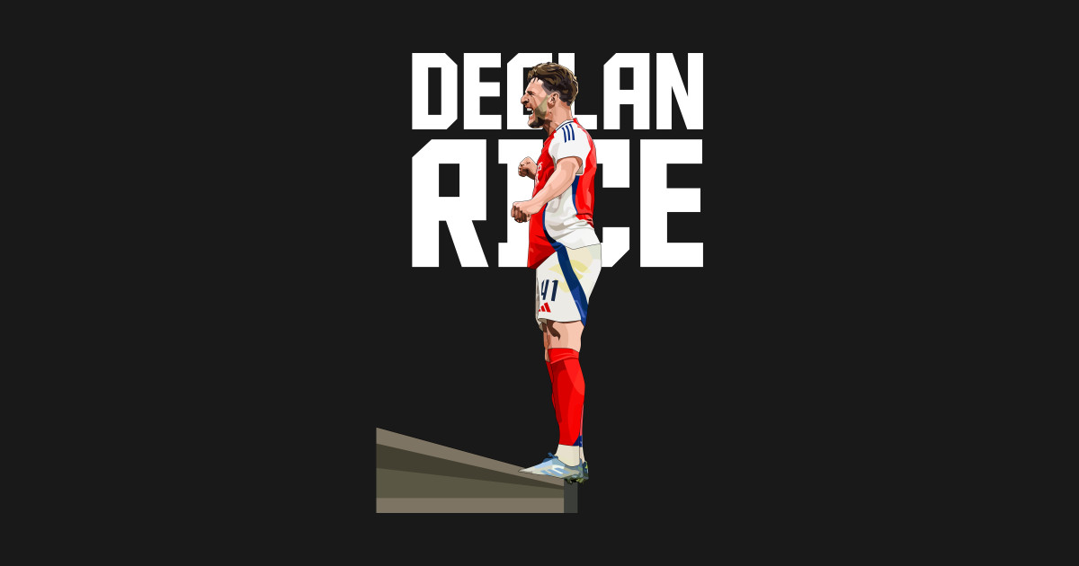 Declan Rice Vector Art - Declan Rice - T-Shirt | TeePublic