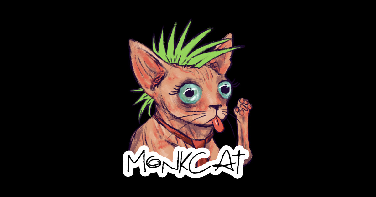 MonkCat - Cat - Posters and Art Prints | TeePublic