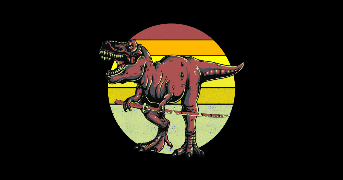 Samurai T-rex - Samurai - Sticker | TeePublic