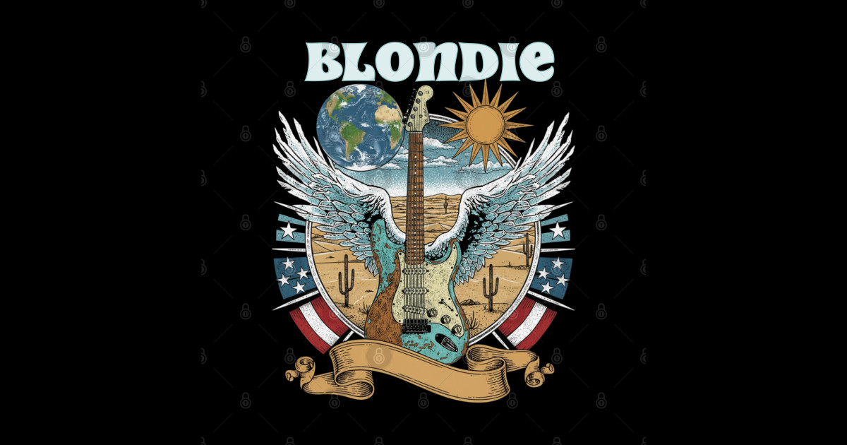 BLONDIE BAND FAN ART - Blondie Band Fan Art - Sticker | TeePublic