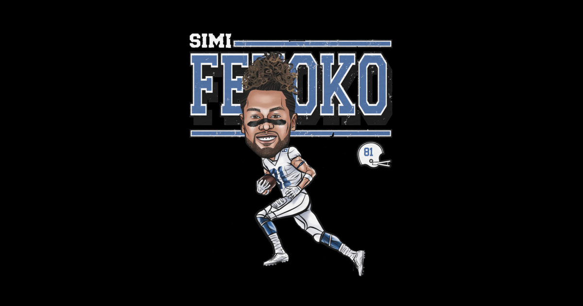simi fehoko cartoon - Football Player - Sticker | TeePublic