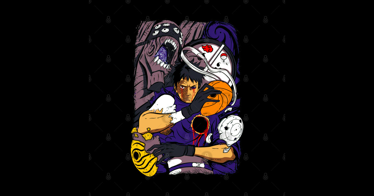 Obito uchiha - Anime Fanart - Sticker | TeePublic