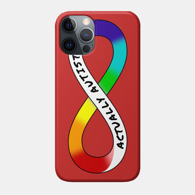 Actually Autistic - Rainbow Infinity Symbol for Neurodiversity ...