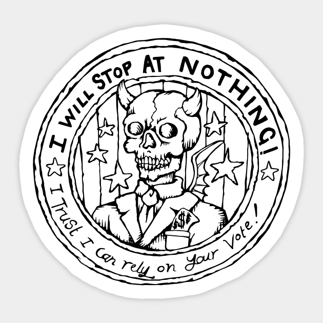 Radiohead - Electioneering - Illustrated Lyrics - Radiohead - Sticker ...