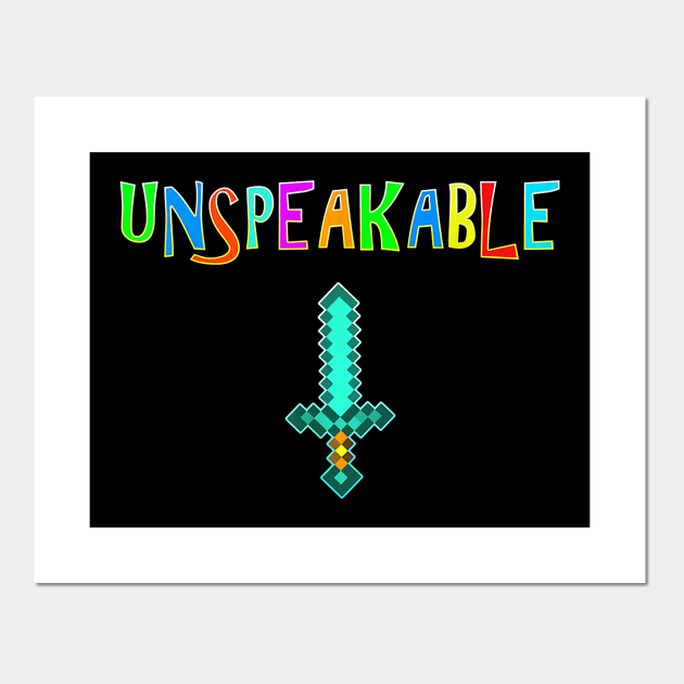 Unspeakable for Kids Teens Gamer Unspeakable - Unspeakable For Kids ...