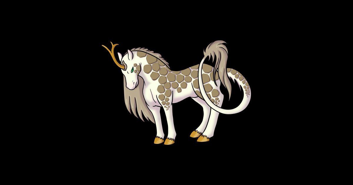 Golden Kilin - Qilin - Sticker | TeePublic