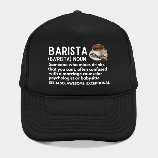 Baristas-Noun Someone Who Mixes Drinks... - Humor Barista Definition ...