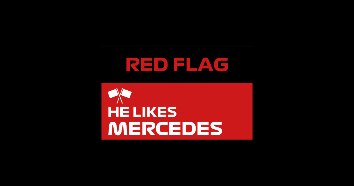 F1 Red Flag Graphic - Red Flag - Sticker | TeePublic