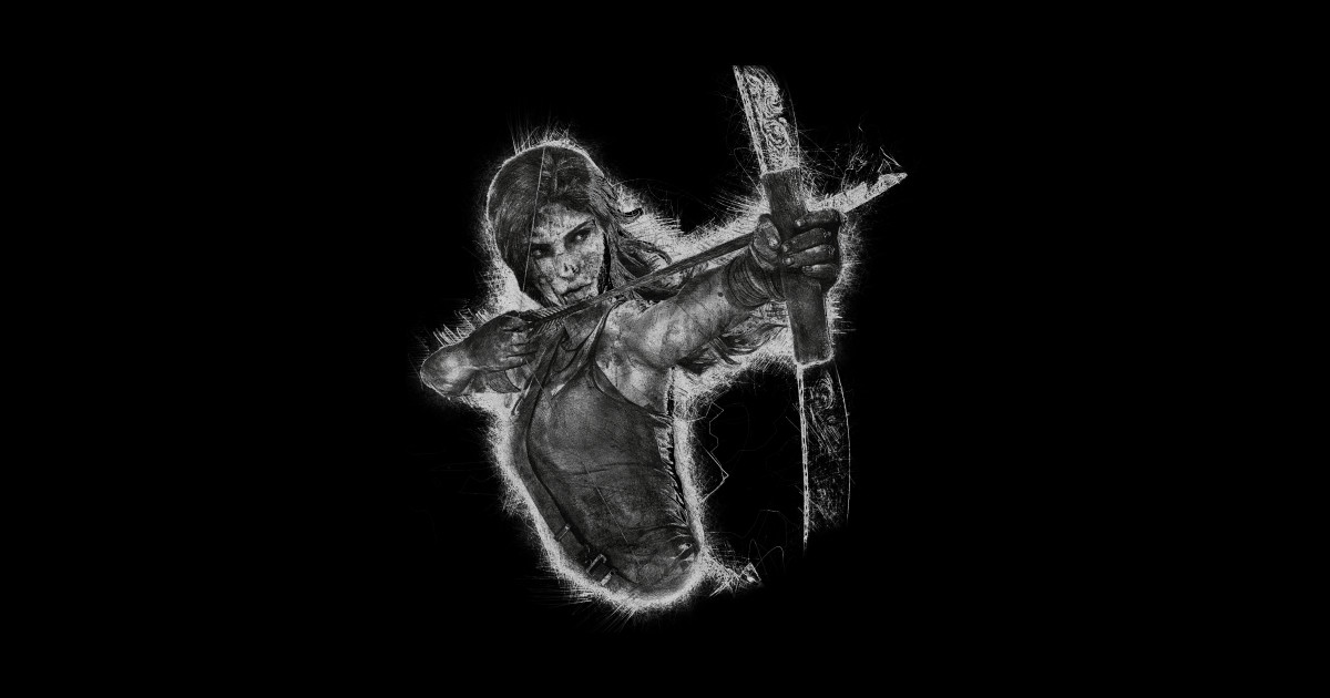 Lara Croft Drawing - Rise Of The Tomb Raider - Sticker | TeePublic