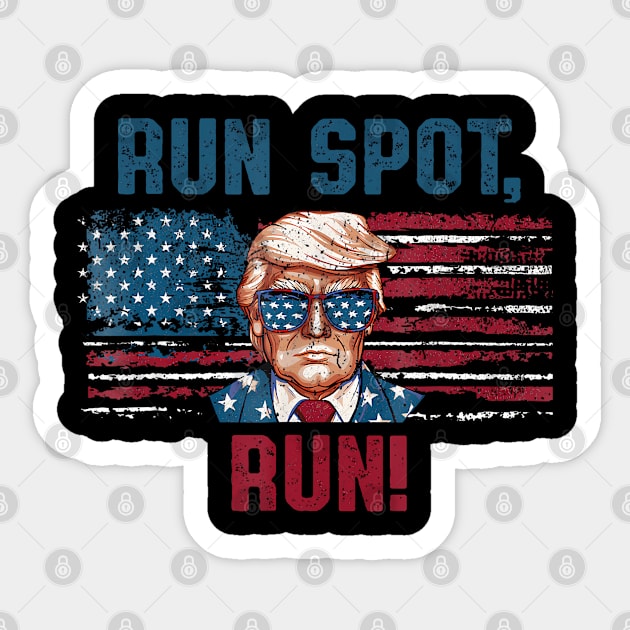 Run Spot Run Funny Donald Trump Debate Quote 2024 Kamala - Run Spot Run ...
