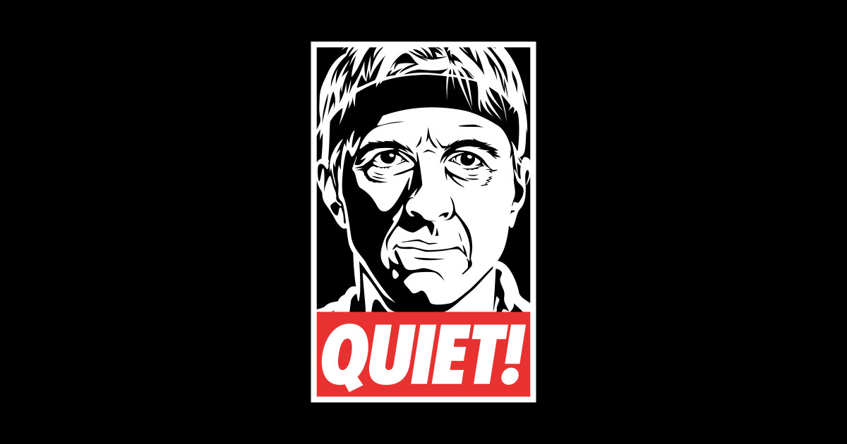 Quiet Exclamation - Cobra Kai Series - Tapestry | TeePublic