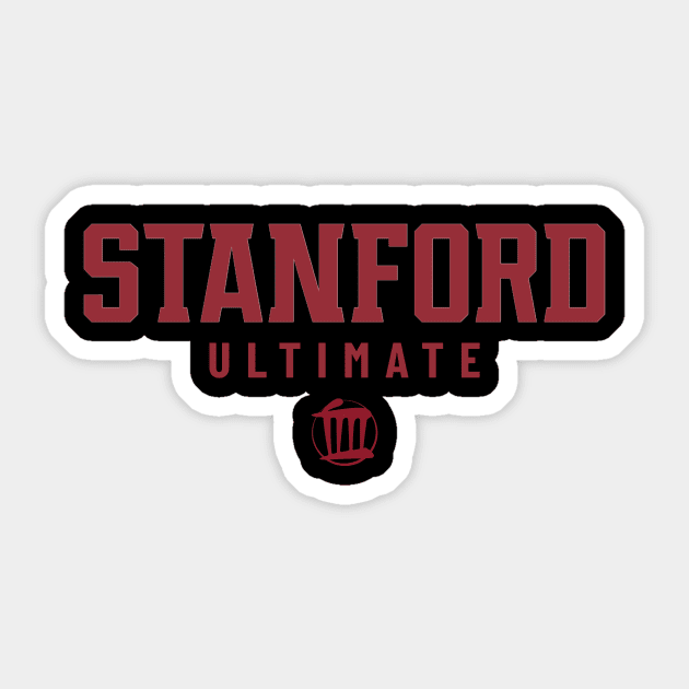 Stanford Ultimate - Official Logo - Stanford - Sticker | TeePublic