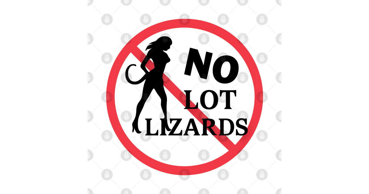 No Lot Lizards - Lizards - T-Shirt | TeePublic