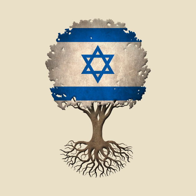 Tree of Life with Israeli Flag - Israel - T-Shirt | TeePublic