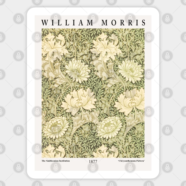 William Morris Exhibition Design, Textile Design, Chrysanthemum Pattern ...