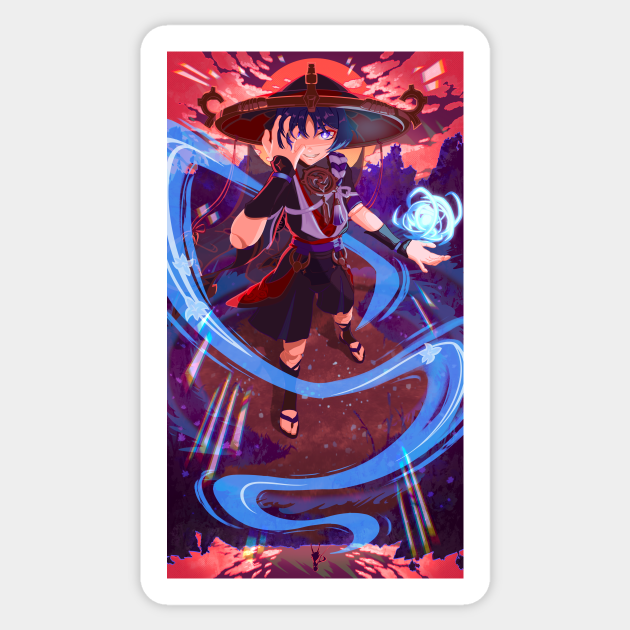 Scaramouche - Genshin Impact - Scaramouche - Sticker | TeePublic