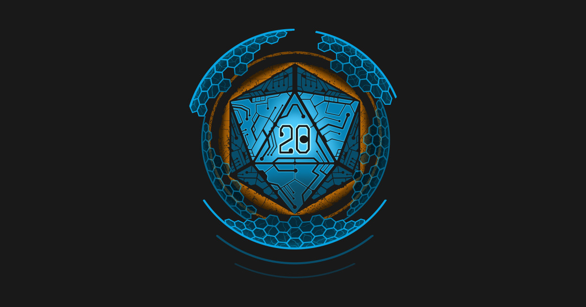 Sci-fi Shield D20 - Ttrpg - T-Shirt | TeePublic