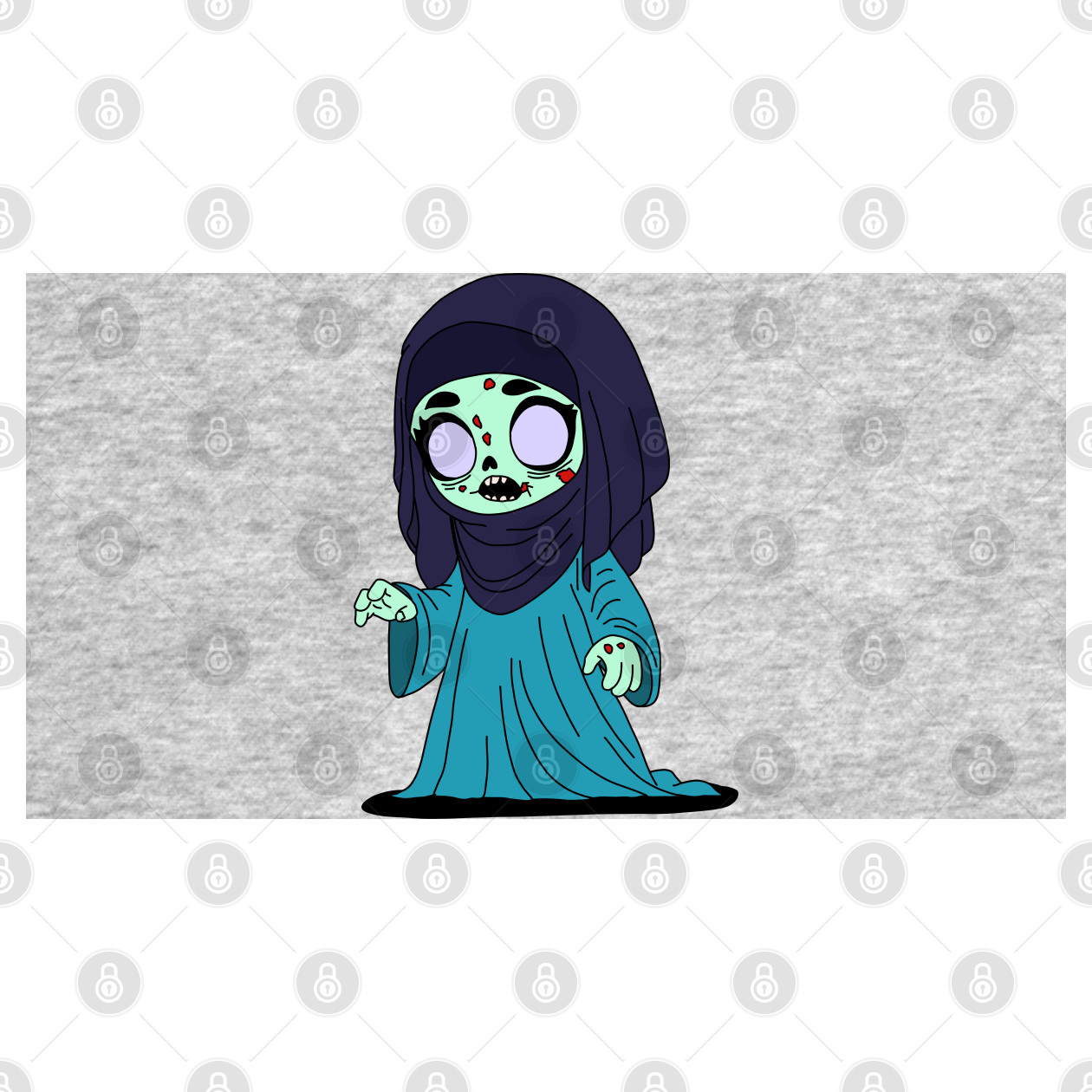 Cute Saudi Arabian Zombie - Saudi Arabia - T-Shirt | TeePublic