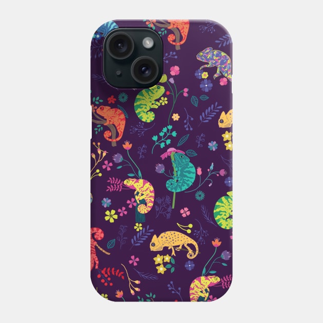 Bright Chameleons - Bright Chameleons - Phone Case | TeePublic
